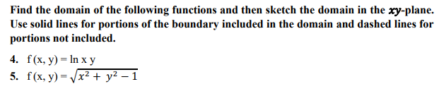 Solved Find the domain of the following functions and then | Chegg.com
