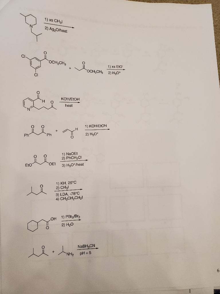 Solved Draw the final product expected form the reaction or | Chegg.com