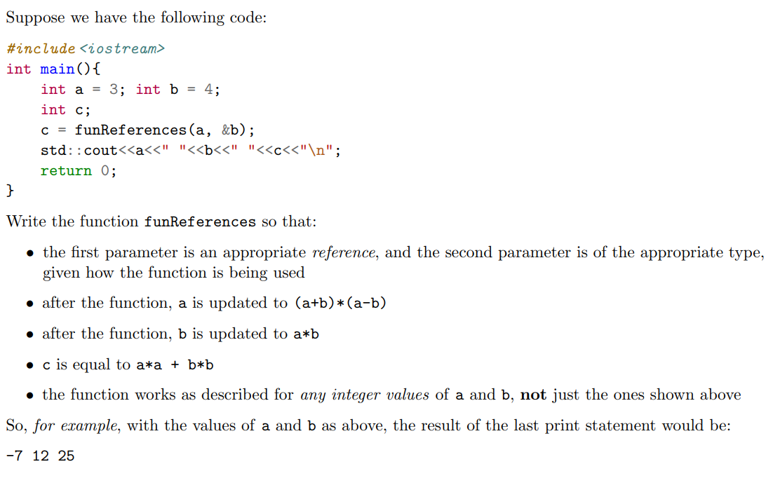 Solved Suppose we have the following code: \#include int | Chegg.com