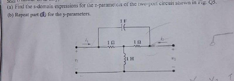 Solved (a) Find the s-domain expressions for the | Chegg.com