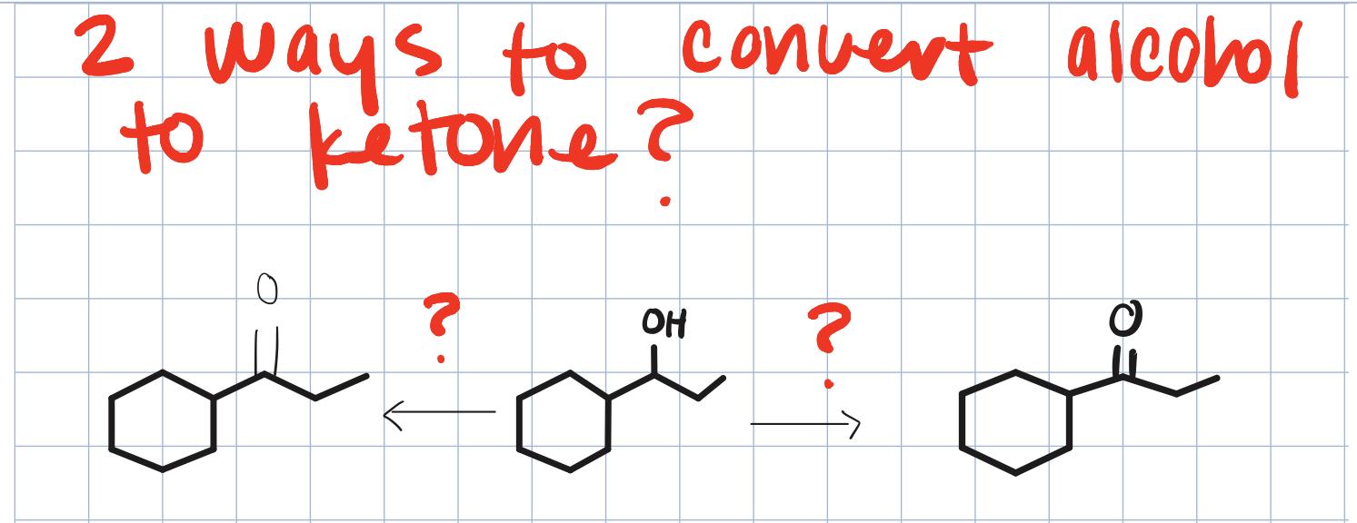 Solved 2 ways to convert alcohol to ketone? ? ? OH 2 سلو | Chegg.com