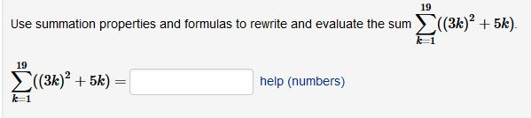 Solved 21 Use summation properties and formulas to rewrite | Chegg.com