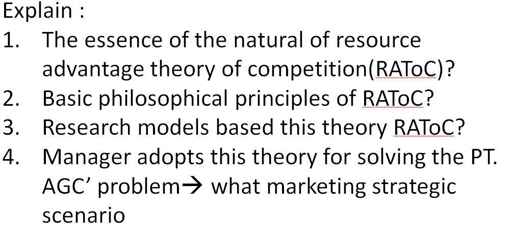 Solved 1. The essence of the natural of resource advantage | Chegg.com