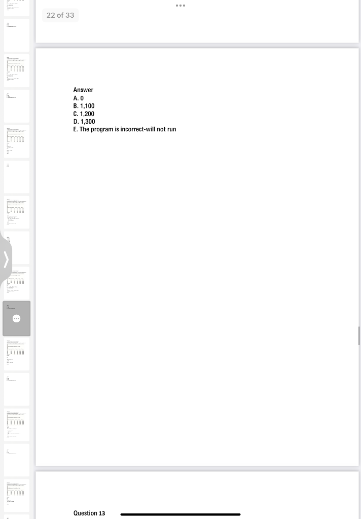 17 Of 33 Question 10 The Following Excel Image Has A 