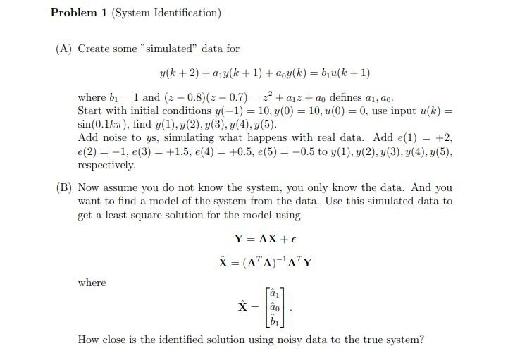 Solved (A) Create some "simulated" data for | Chegg.com