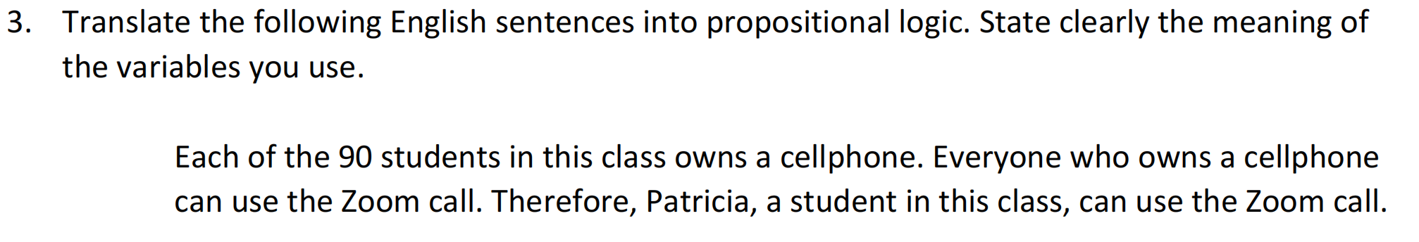 Solved Translate the following English sentences into | Chegg.com