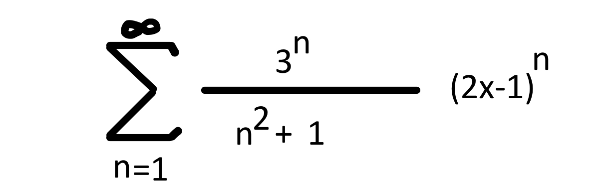 Solved Consider the power series X∞ n=1 3^n / n^2 + 1 (2x − | Chegg.com