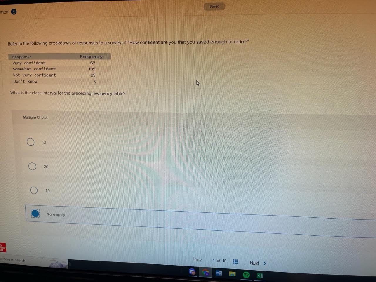 Solved Refer to the following breakdown of responses to a | Chegg.com