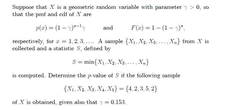 Solved Suppose that X is a geometric random variable with | Chegg.com