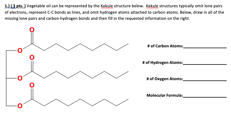 Vegetable Oil Structure