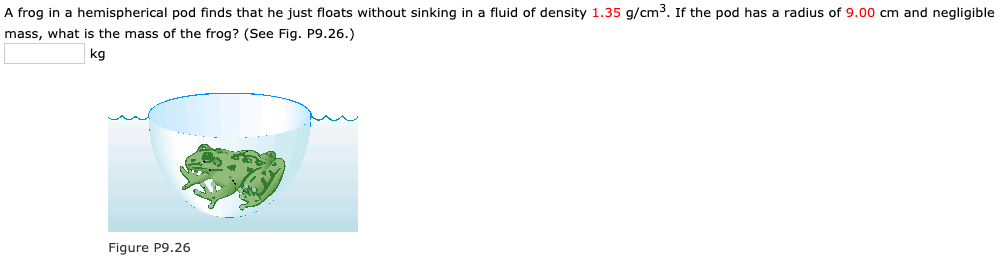 Solved A frog in a hemispherical pod finds that he just | Chegg.com