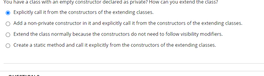 Solved You have a class with an empty constructor declared | Chegg.com