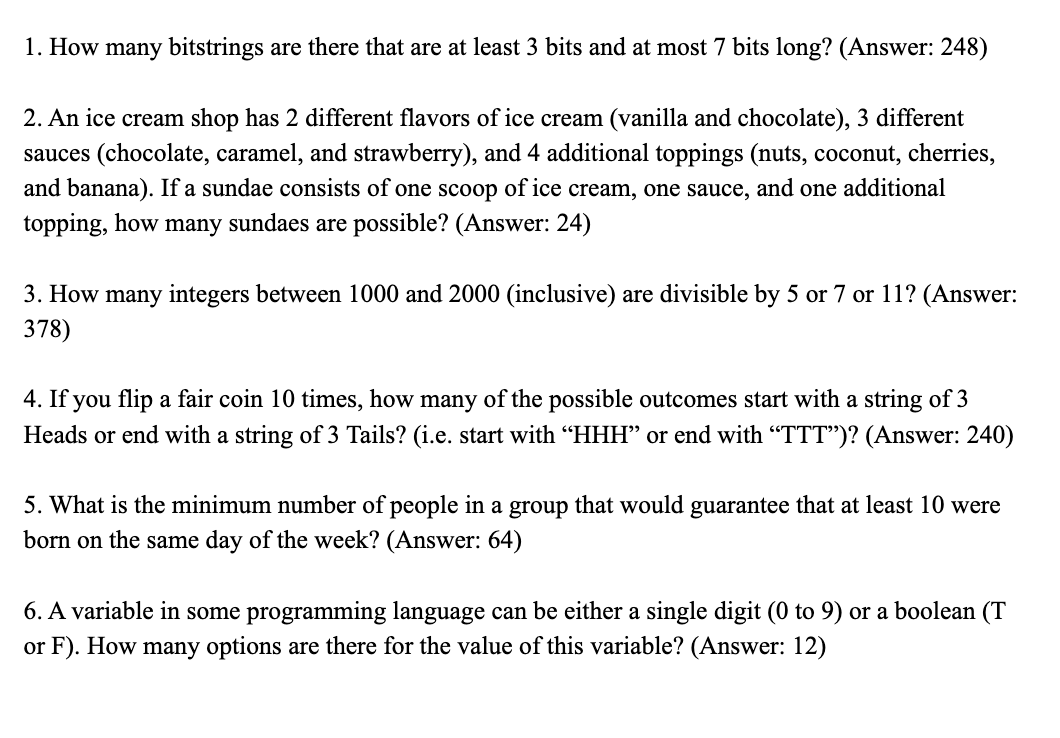 Solved In Part 1, you are given the final answer to each | Chegg.com