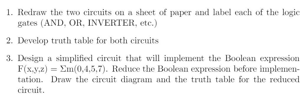 Solved Figure 3: Circuit diagrams of two digital logic | Chegg.com