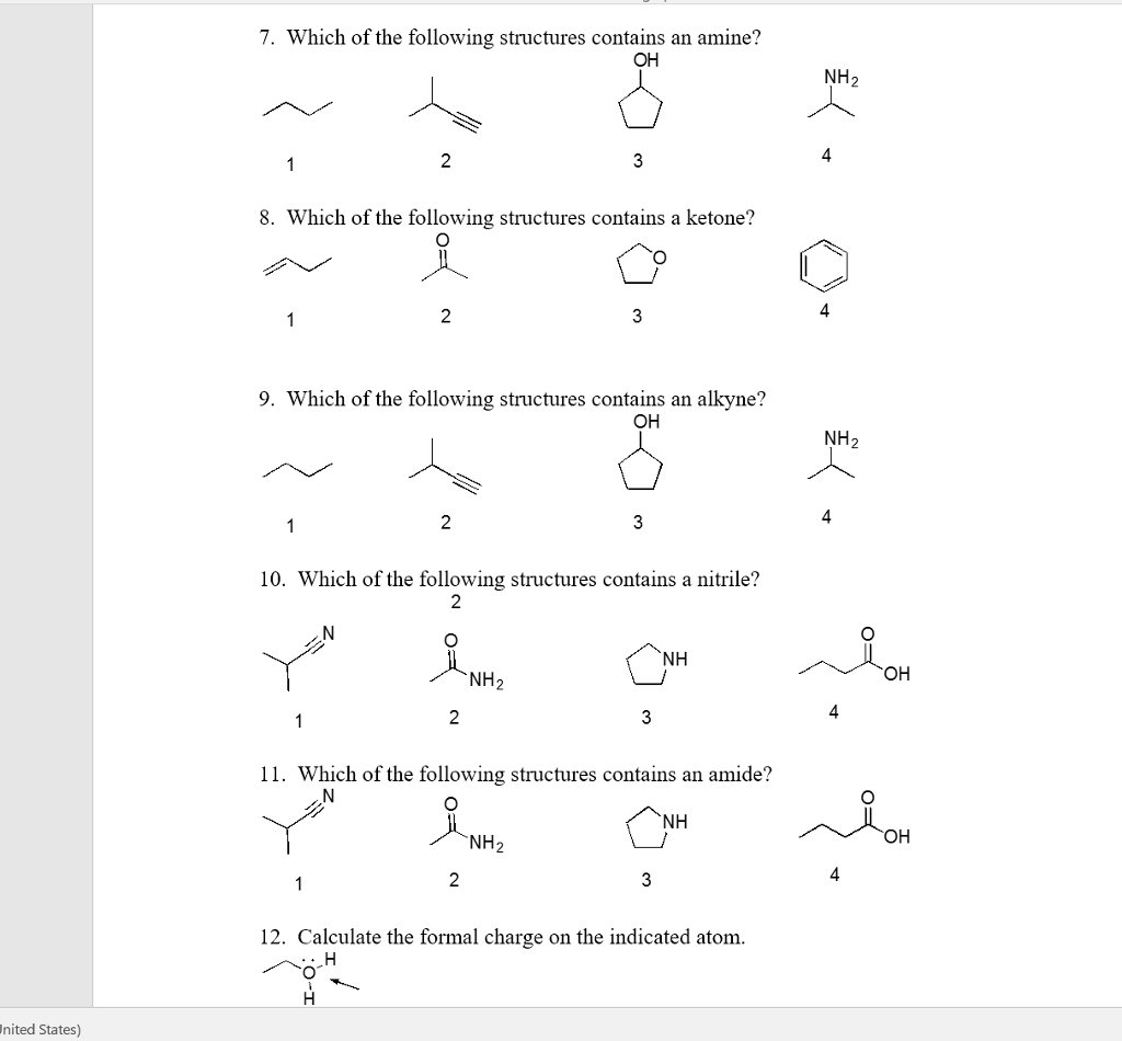 Solved 7. Which of the following structures contains an | Chegg.com