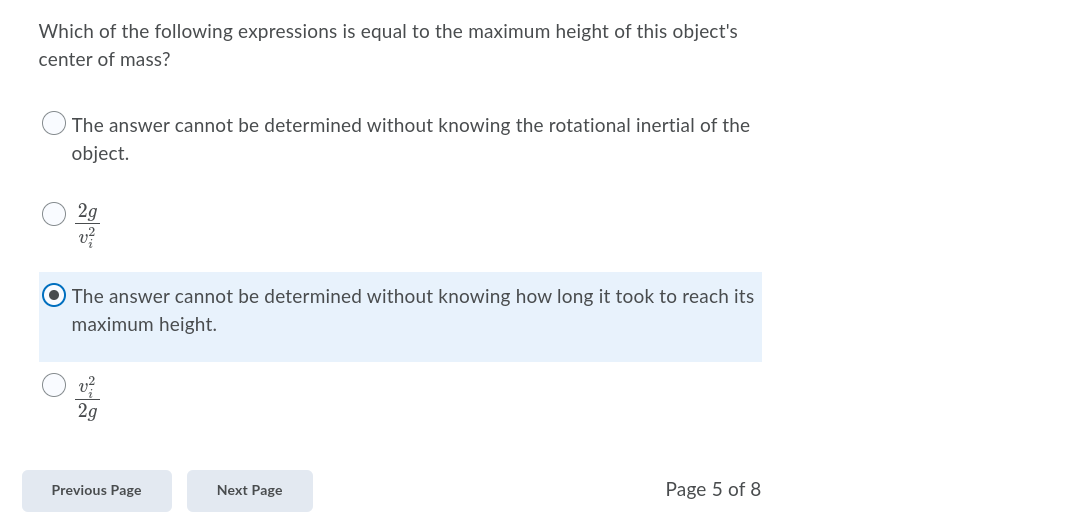 Solved *This object is flung so that its center of mass | Chegg.com