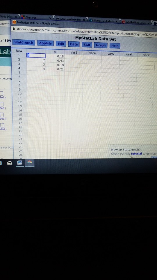 Solved Determine The Expected Count For Each Outcome The
