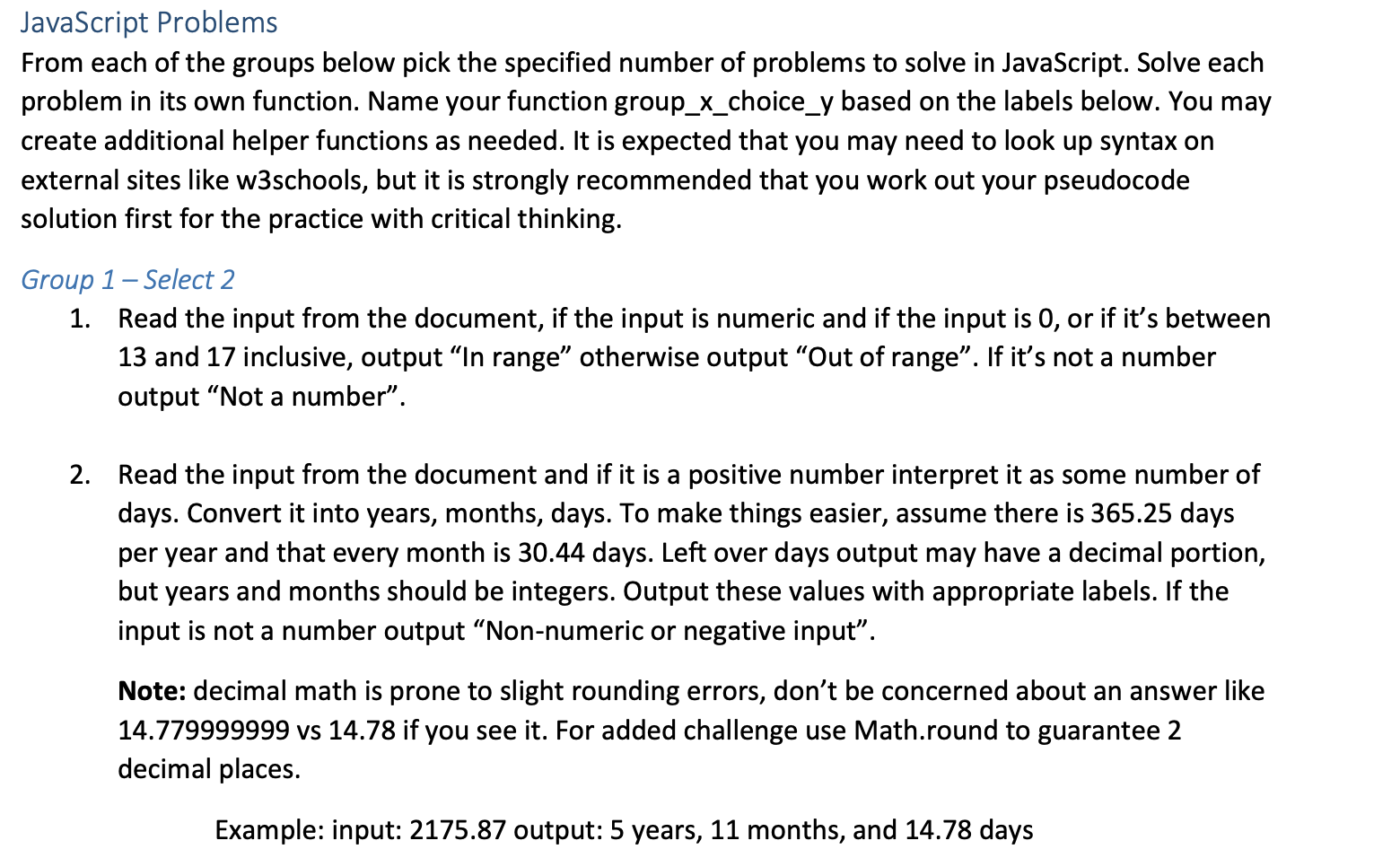 Solved Create 1 HTML file, 1 JavaScript file, and at most 1 | Chegg.com