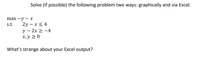 Solved Solve (if possible) the following problem two ways: | Chegg.com