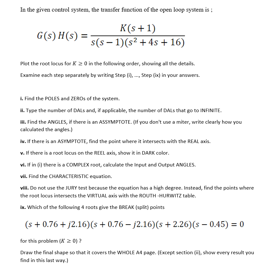 Solved In the given control system, the transfer function of | Chegg.com