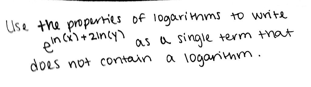 Solved Use the properties of logarithms to write as a single | Chegg.com