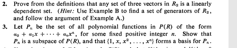 Solved Example B. Let n be a fixed positive integer. We | Chegg.com