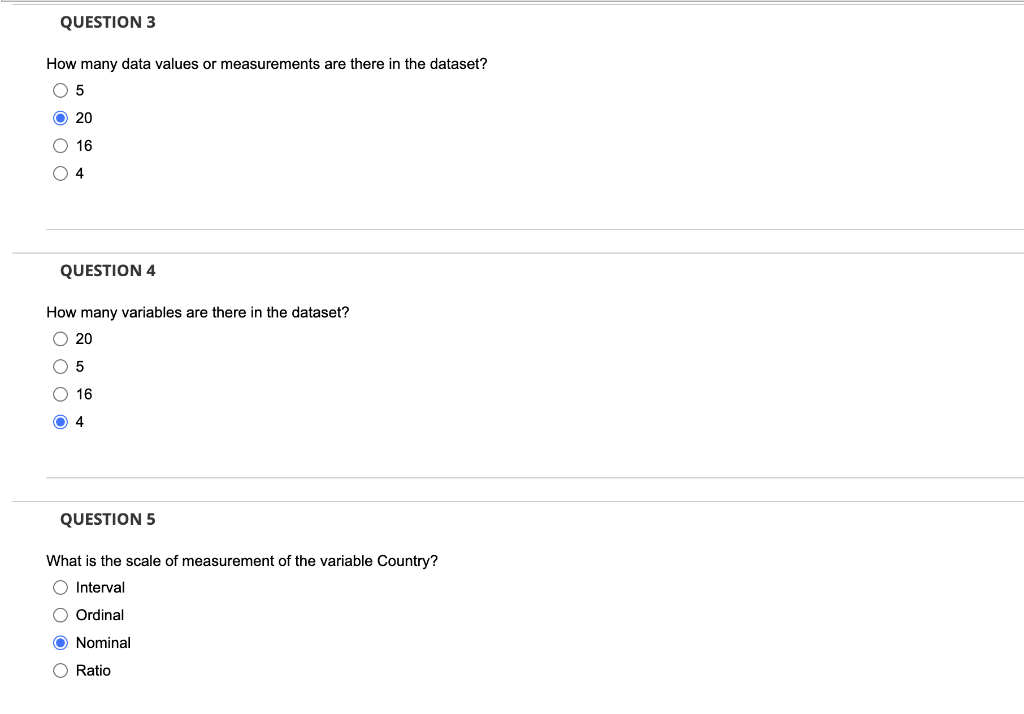 Solved Answer Questions 1 through 8 using the following 2016 | Chegg.com