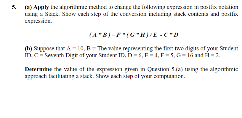Solved 5. (a) Apply the algorithmic method to change the | Chegg.com