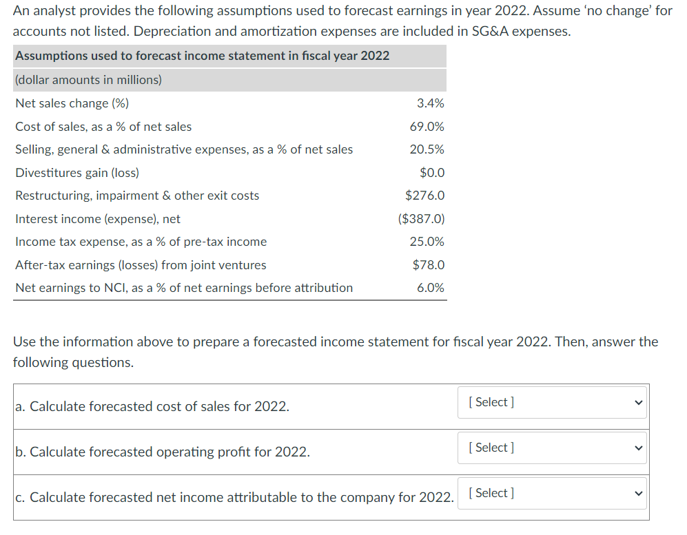 Solved Consider the following income statement.\r\nAn | Chegg.com