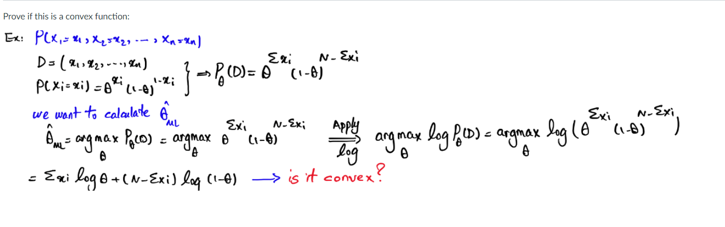 Solved Prove if this is a convex function: Ex: | Chegg.com