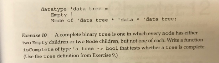 Solved Exercise 9 Write a function appendall of type 'a list | Chegg.com
