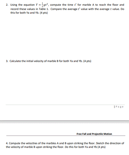 Solved Ya and Yb are height, and X is the distance | Chegg.com