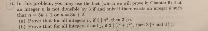 Solved 6. In this problem, you may use the fact (which we | Chegg.com