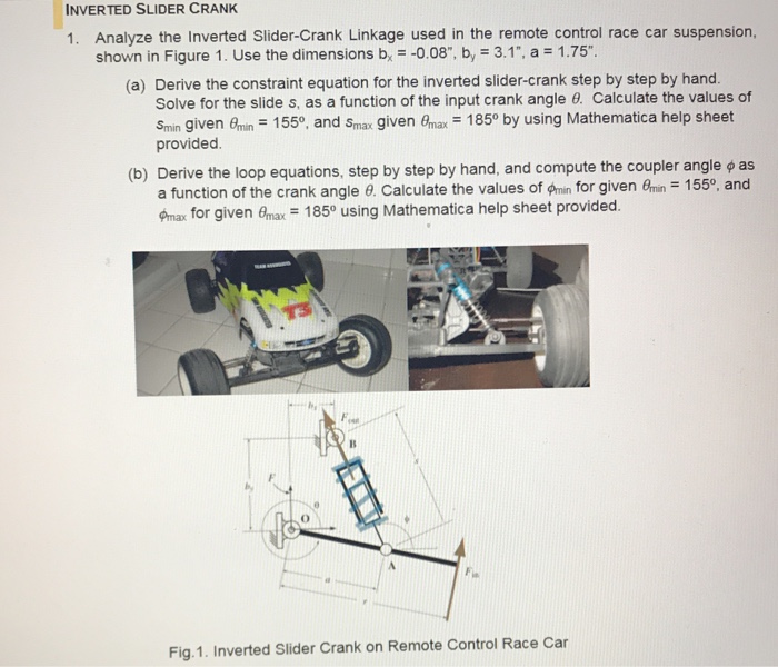 INVERTED SLIDER CRANK 1. Analyze the Inverted | Chegg.com