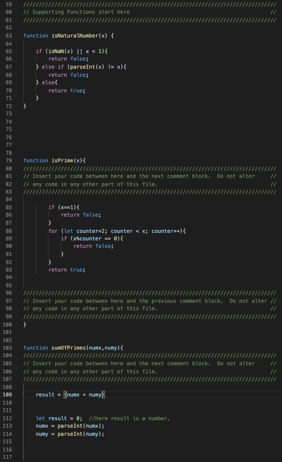 Solved Write a program that computes the sum of the prime | Chegg.com