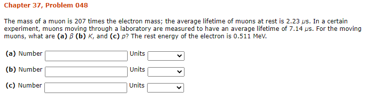Solved The mass of a muon is 207 times the electron mass; | Chegg.com
