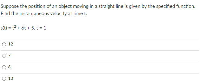 Solved Suppose the position of an object moving in a | Chegg.com