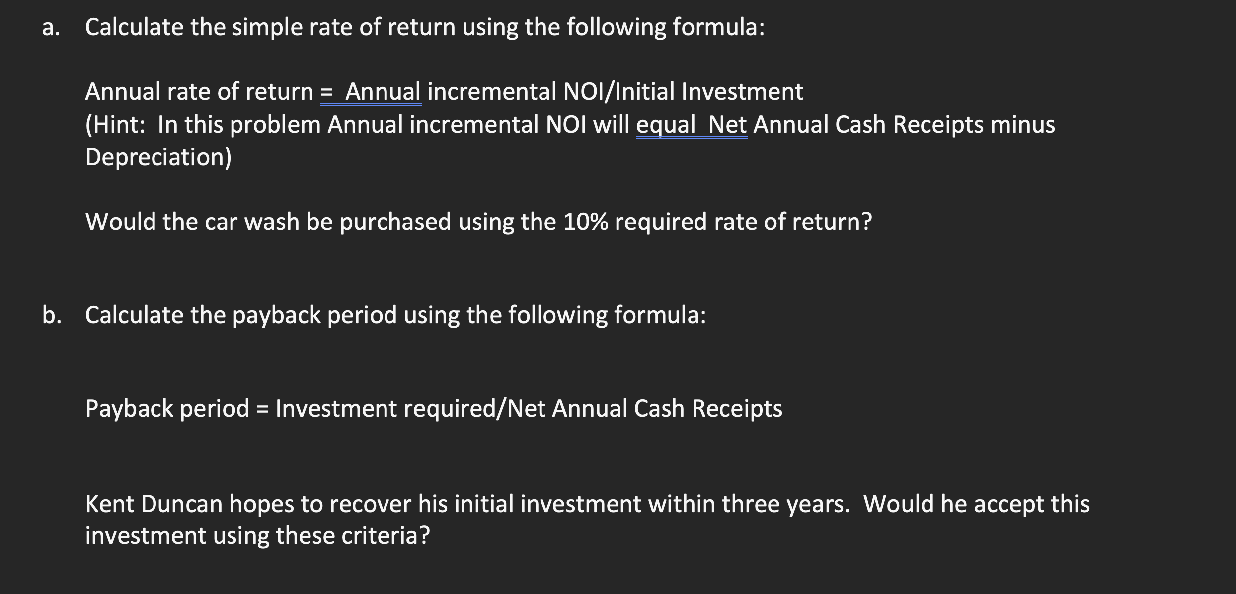 Solved Critical Thinking Problem - determine Simple Rate of | Chegg.com