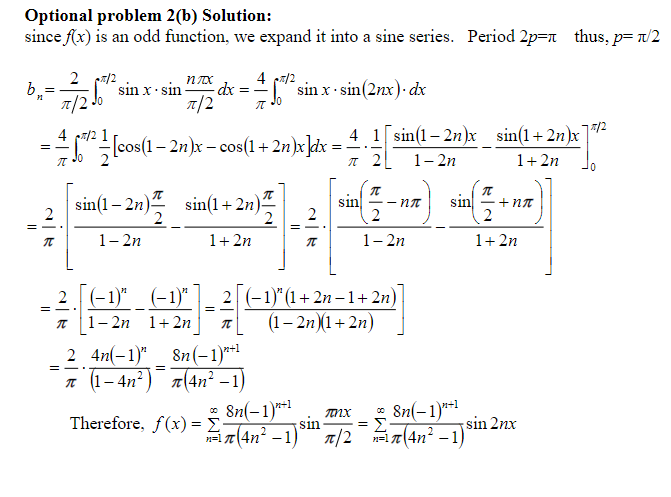 Solved 2. Expand the given function in an appropriate cosine | Chegg.com