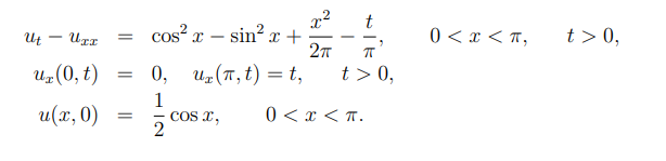 Solved Solve The Problem Of Initial And Boundary Value Of