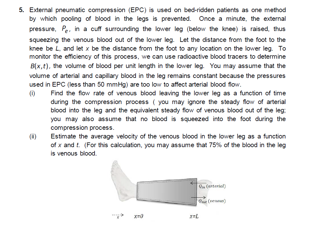 5. External pneumatic compression (EPC) is used on | Chegg.com