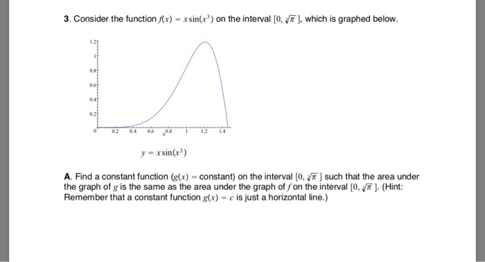 Solved 3. Consider the function jx)-xsinr3) on the interval | Chegg.com