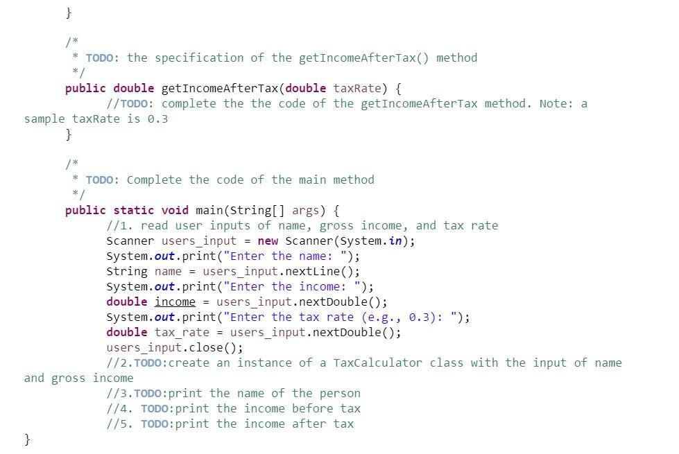 Solved You need to implement a simple Java class named | Chegg.com
