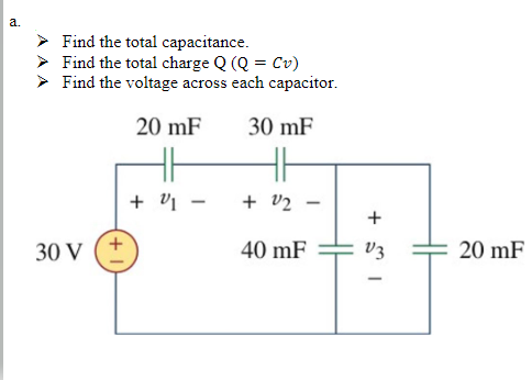 Solved Find the total capacitance. Find the total charge | Chegg.com