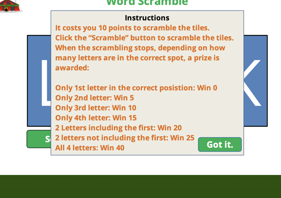 Solved For each Games Fair game, answer the | Chegg.com