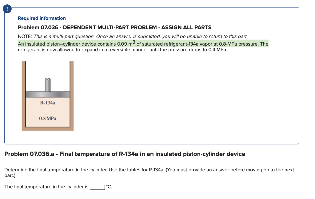 Solved ! Required information Problem 07.036 - DEPENDENT | Chegg.com