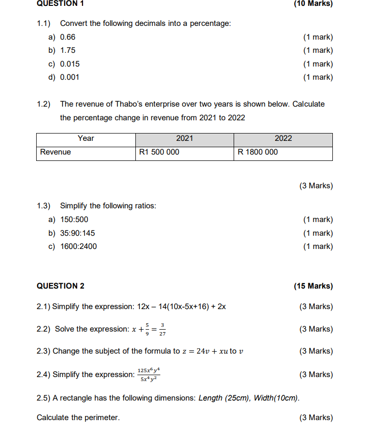 Solved 1.1) Convert the following decimals into a | Chegg.com