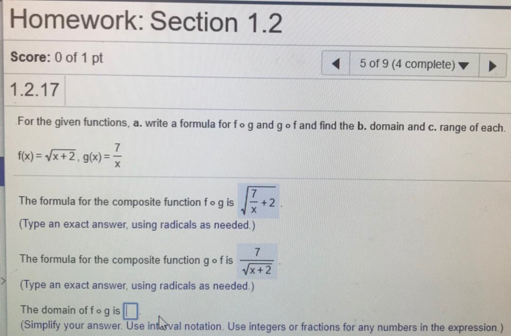 Solved Homework Section 1 2 Score 0 Of 1 Pt 1 2 17 5 Of 9