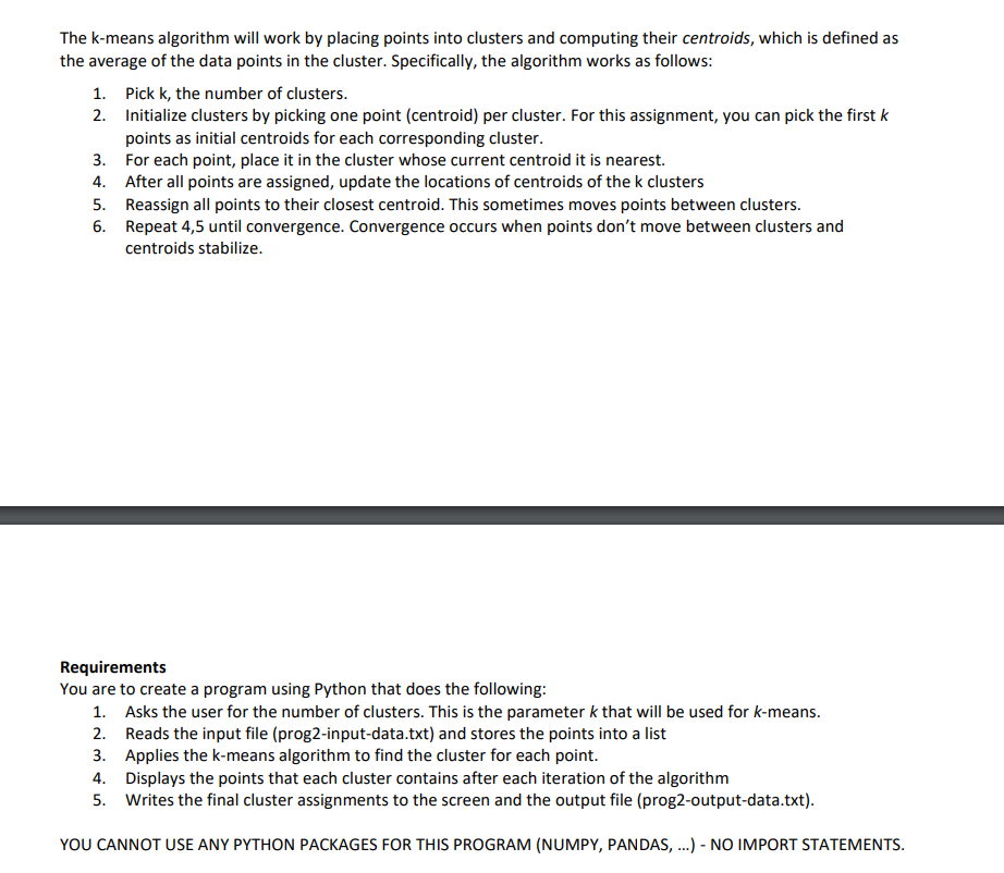 Introduction Clustering is a process of identifying | Chegg.com