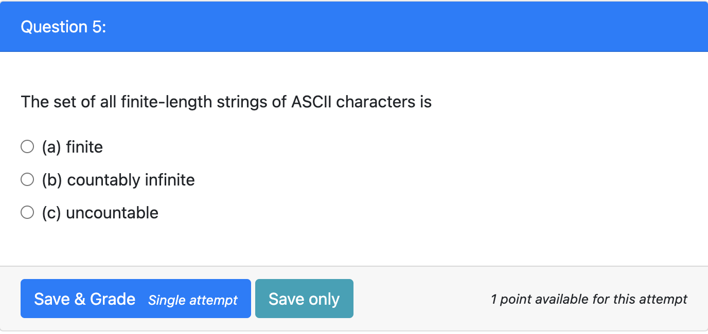 Solved Question 5 The Set Of All Finite Length Strings Of 